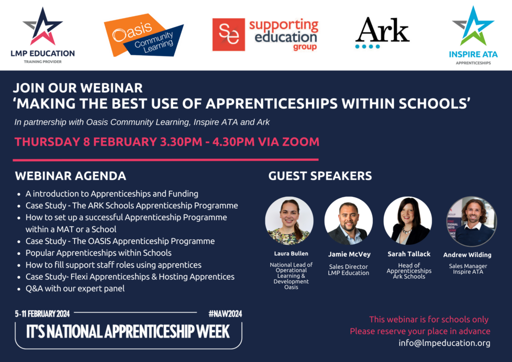 WEBINAR FOR SCHOOLS & MATS - LMP